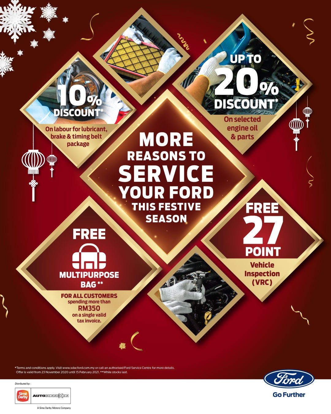 Up to 20% off Vehicle Maintenance with SDAC-Ford Service Promotion